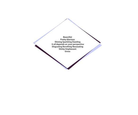 Diamante Poem Shape